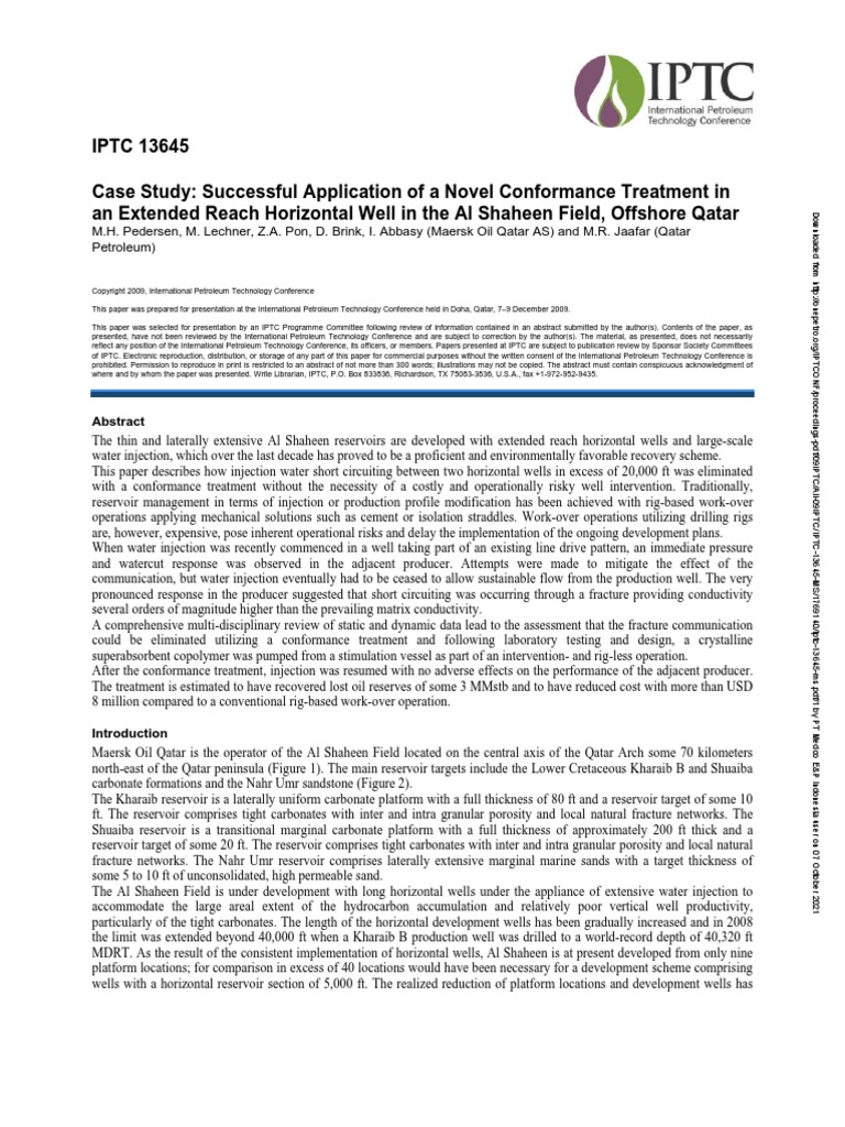 Iptc 13645 MS | PDF | Petroleum Reservoir | Polymers