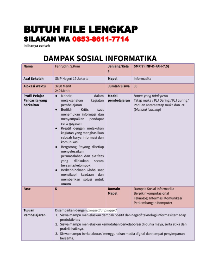 Final MA - INF - Fahrudin - SMP - D - Rev | PDF