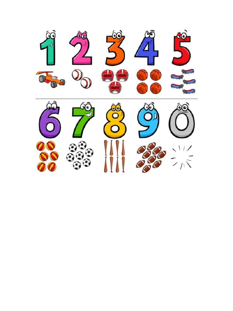 Los Números Del 1 Al 9 | PDF