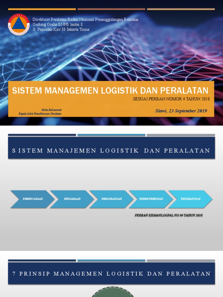 Sistem Managemen Logistik Dan Peralatan | PDF