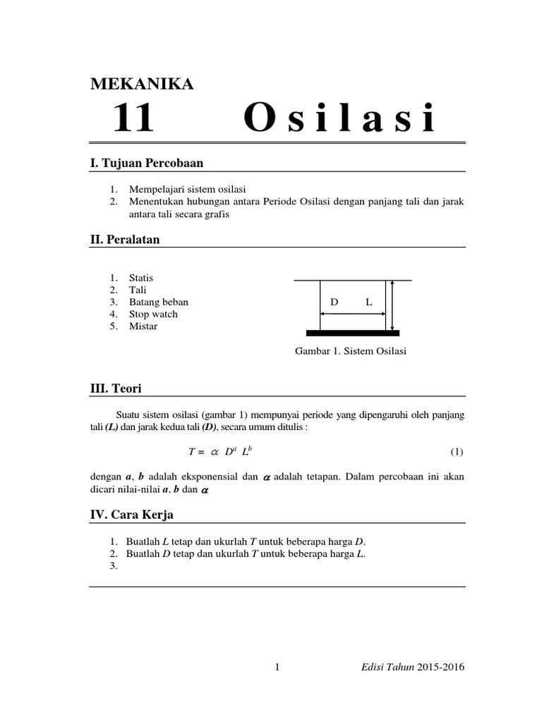 M11 (Osilasi) | PDF