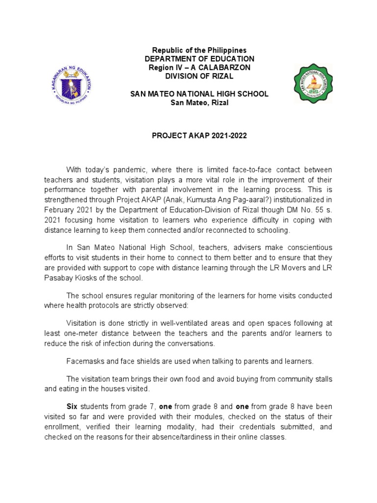 Project AKAP Report Jan. 2022 | PDF