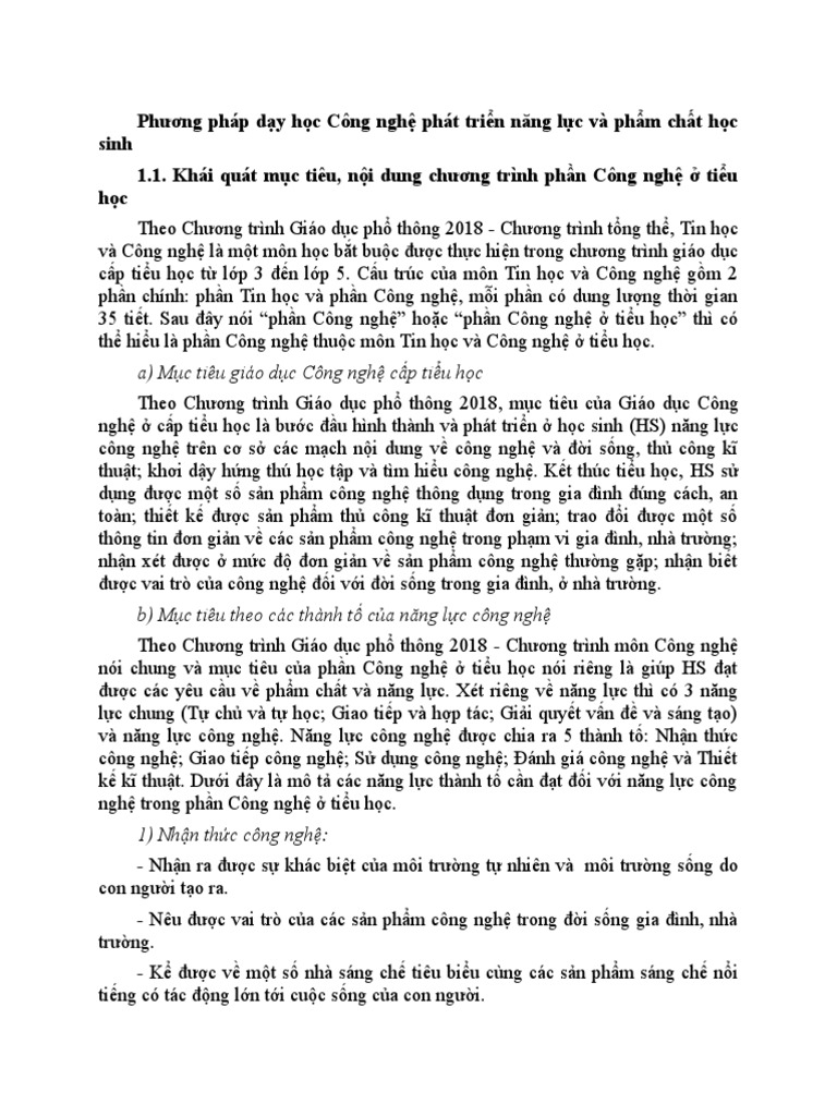 PPDH Cong Nghe | PDF