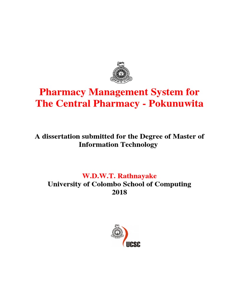 Pharmacy Management System | PDF | Pharmacy | Prescription Drugs