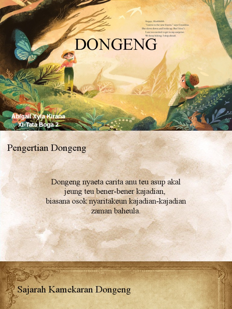 Rangkuman materi Dongeng | PDF