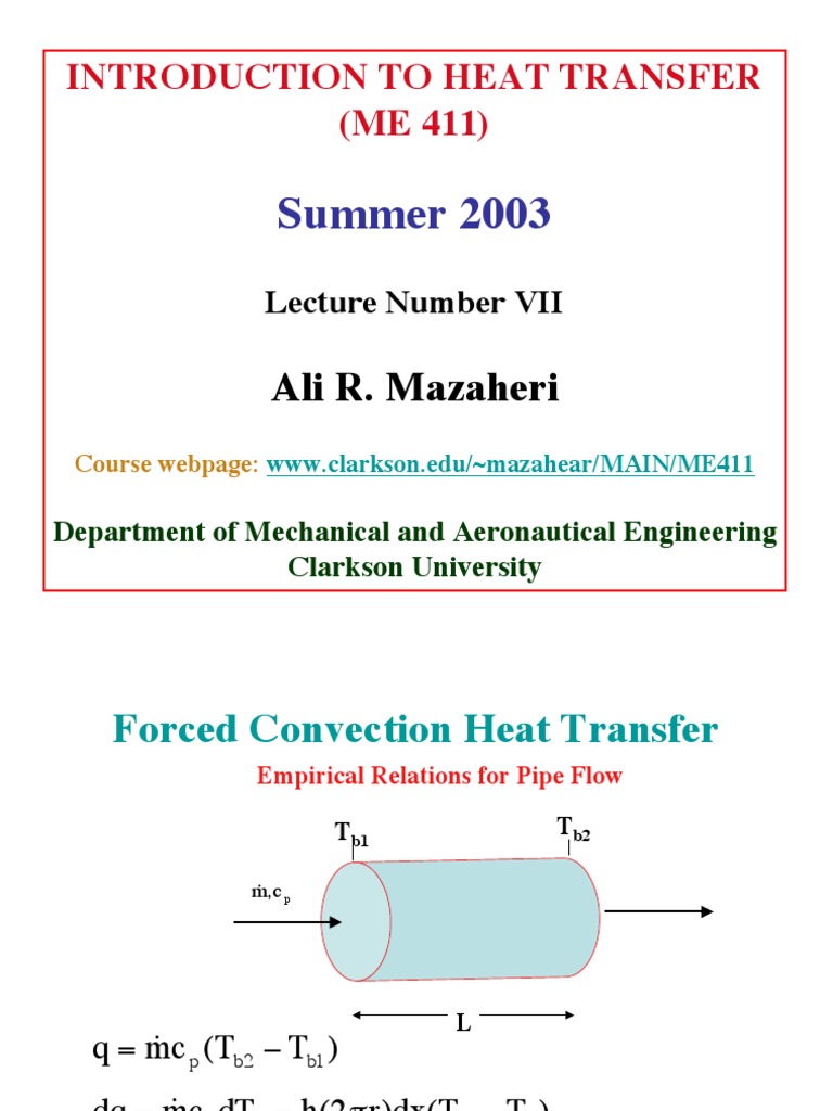 Introduction To Heat Transfer7 | PDF | Mechanical Engineering | Heat ...