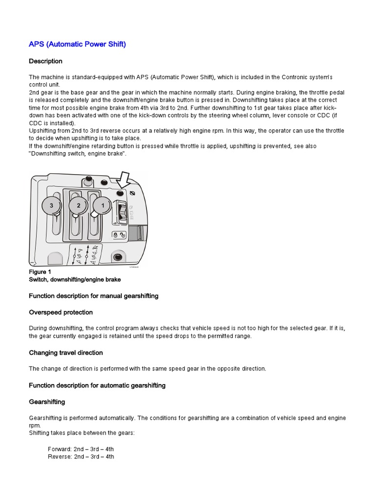 APS (Automatic Power Shift) : Description | PDF | Manual Transmission ...