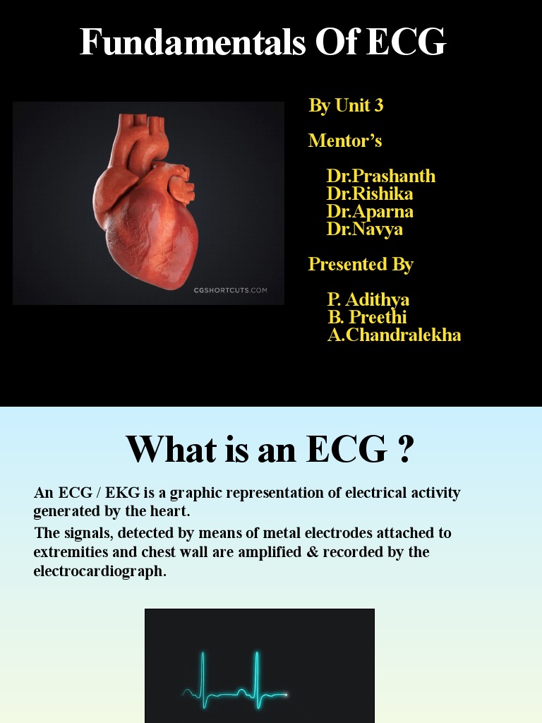 Fundamentals of ECG | PDF | Electrocardiography | Heart