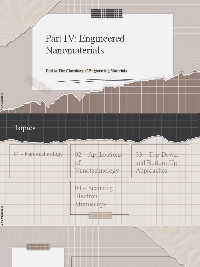 Part IV: Engineered Nanomaterials: Unit 3: The Chemistry of Engineering ...
