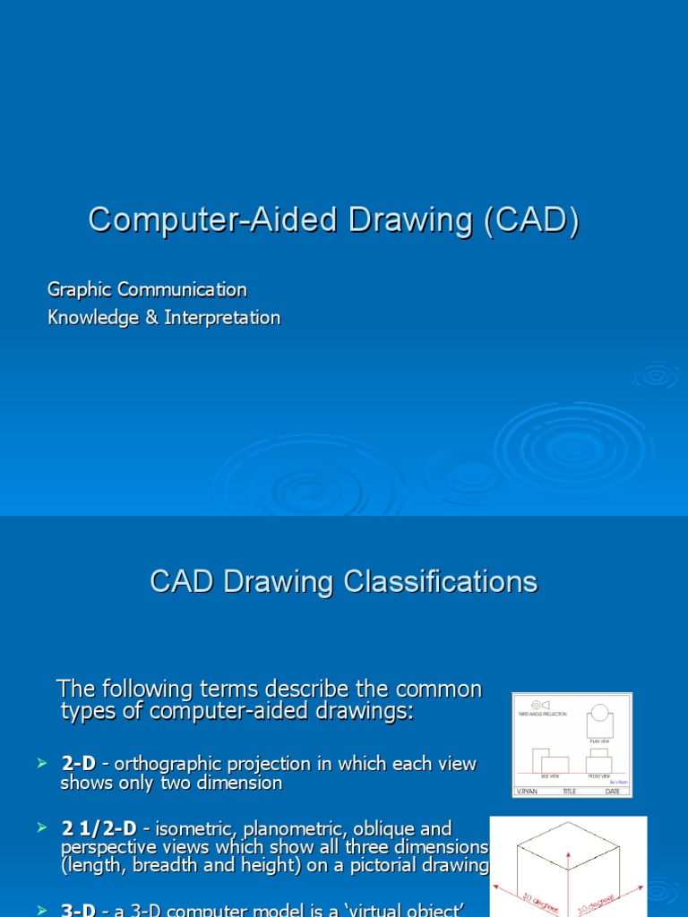 Computer-Aided Drawing (CAD) | Download Free PDF | 3 D Computer ...