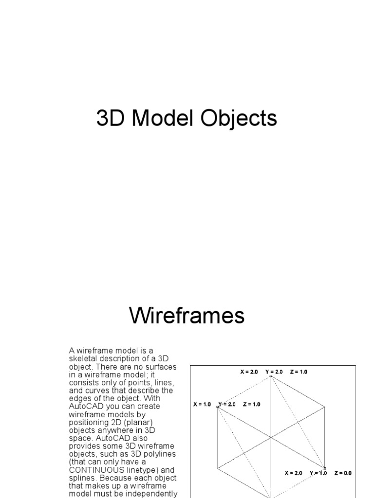 3D Model Objects | PDF