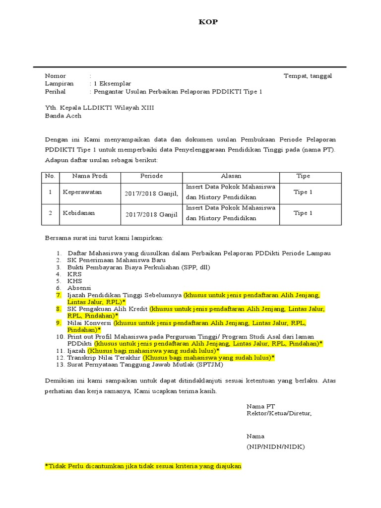 Format Dokumen Perbaikan Pelaporan Tipe 1 Dan 2 | PDF | Karier ...