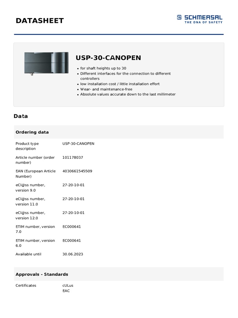Usp 30 Canopen 2022 07 28 02 48 | PDF | Electromagnetic Compatibility ...