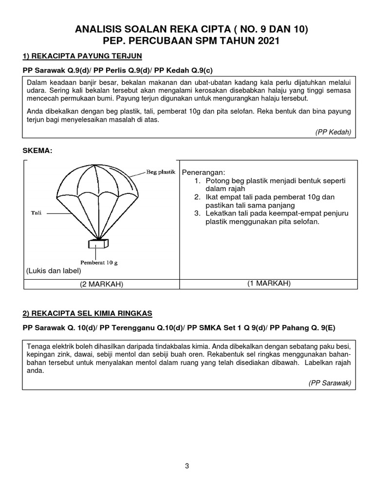 Reka Cipta Alat Sains Tingkatan 4 | PDF