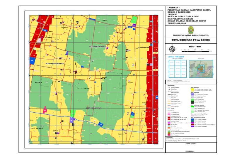 Peta RDTR Sewon A1 1408-2233b | PDF