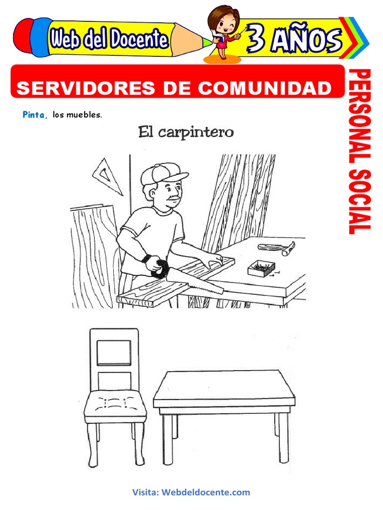 Actividades manuales para niños sobre servidores de la comunidad | PDF
