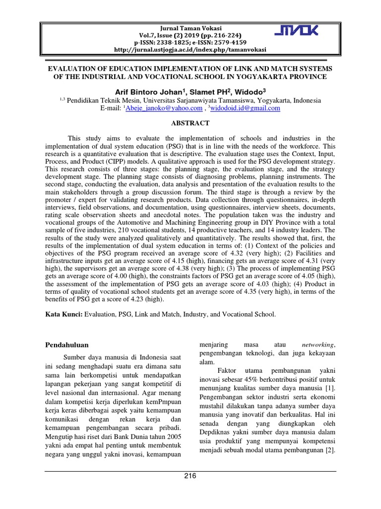 Evaluasi Program Link and Match | PDF | Qualitative Research | Business