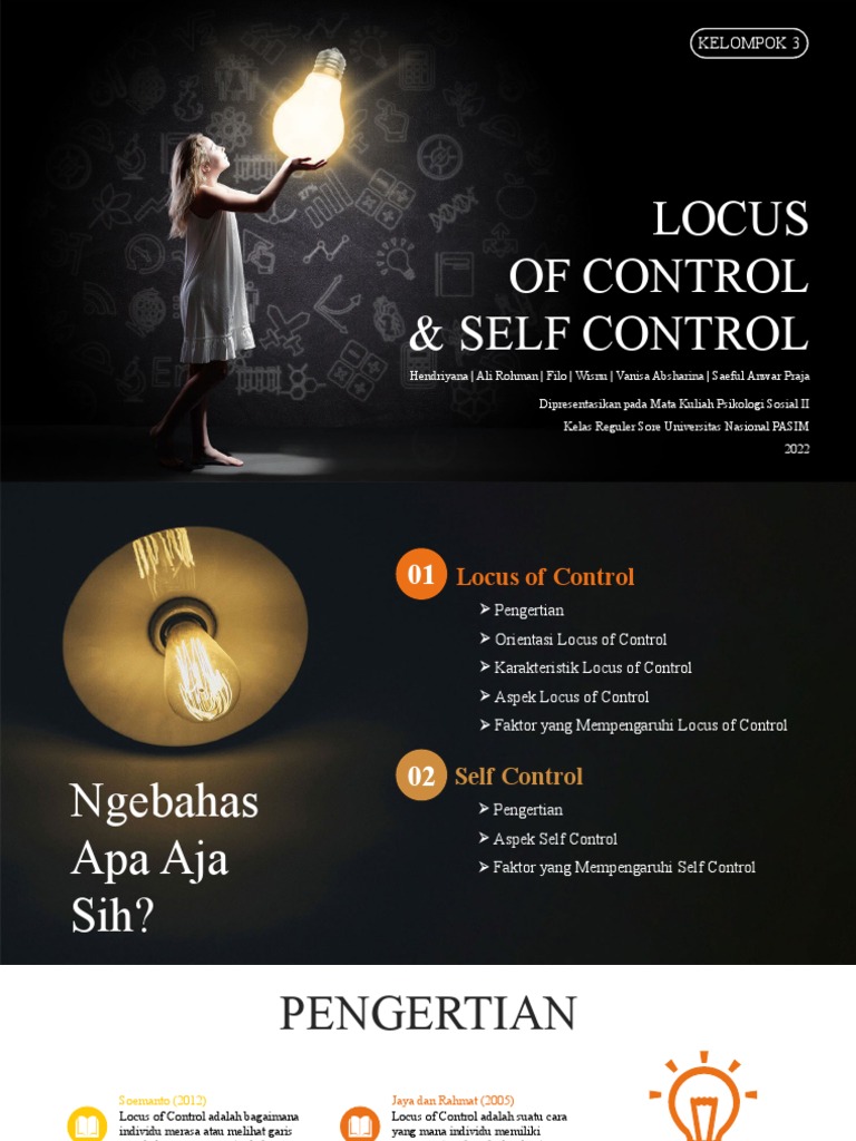 Locus of Control & Self Control | PDF
