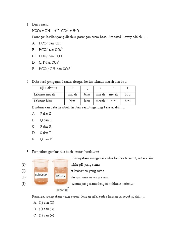 Latihan Soal Kimia | PDF
