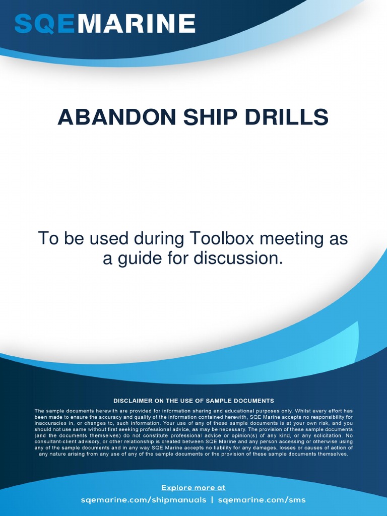 Drill SQE-Marine-Abandon-ship-drills-2018 - 10 | PDF