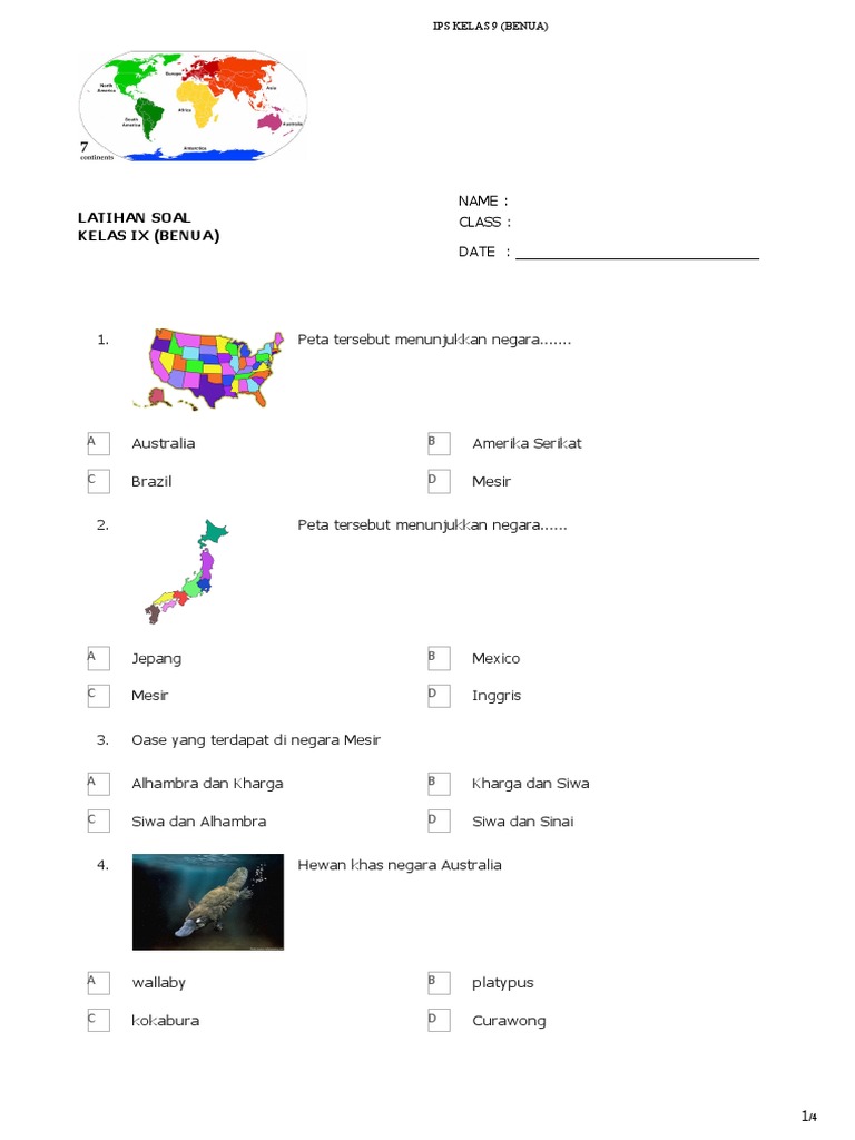 Ips Kelas 9 (Benua) | PDF