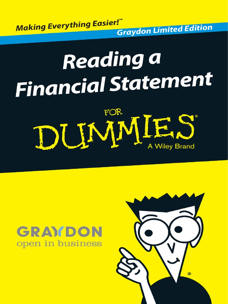 GraydonUK Reading A Financial Statement For Dummies | PDF | Debits And Credits | Bookkeeping