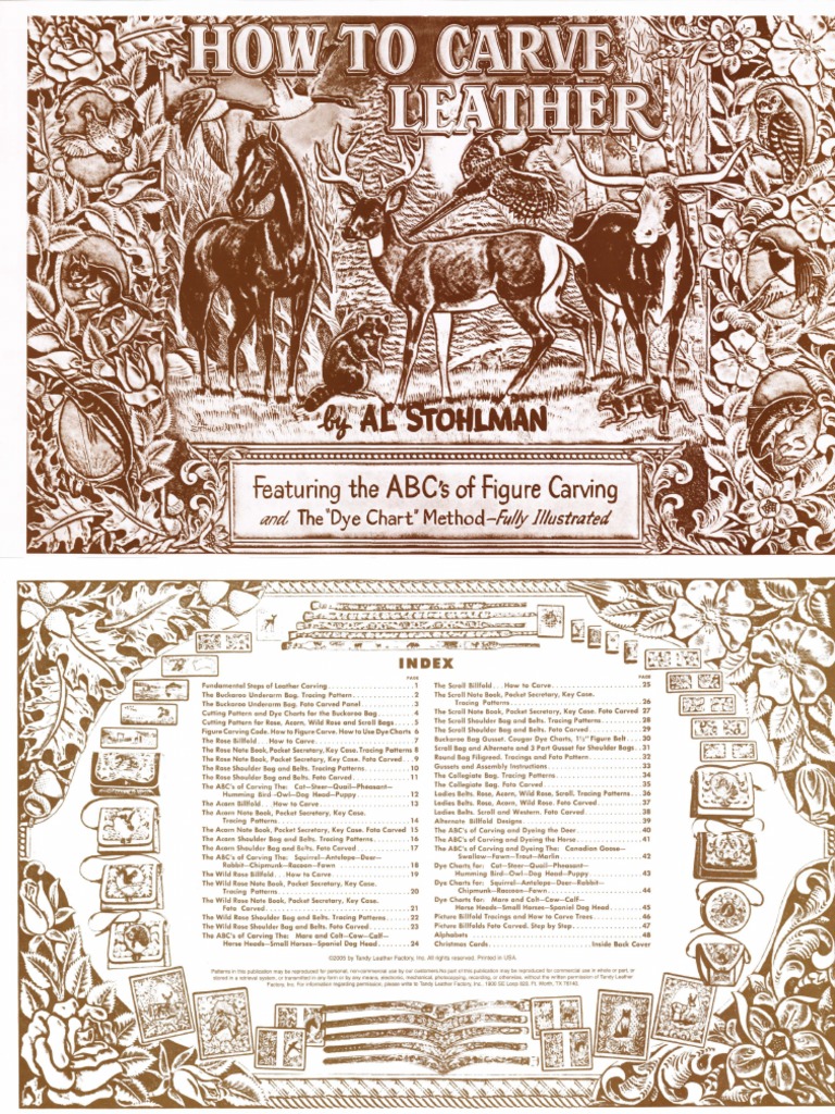 How To Carve Leather (Al Stohlman) | PDF