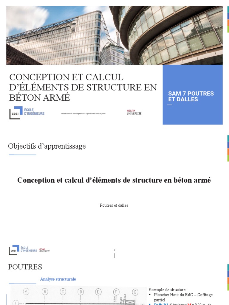 BA Poutres Et Dalles | PDF | Flexion (matériau) | Béton armé