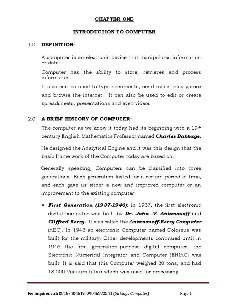 Computer Training Handout | PDF | Data Processing | Computer Hardware