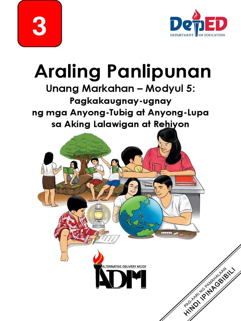 AP3-Q1-Module5 - Pagkakaugnay-Ugnay NG Mga Anyong Tubig at Anyong Lupa ...