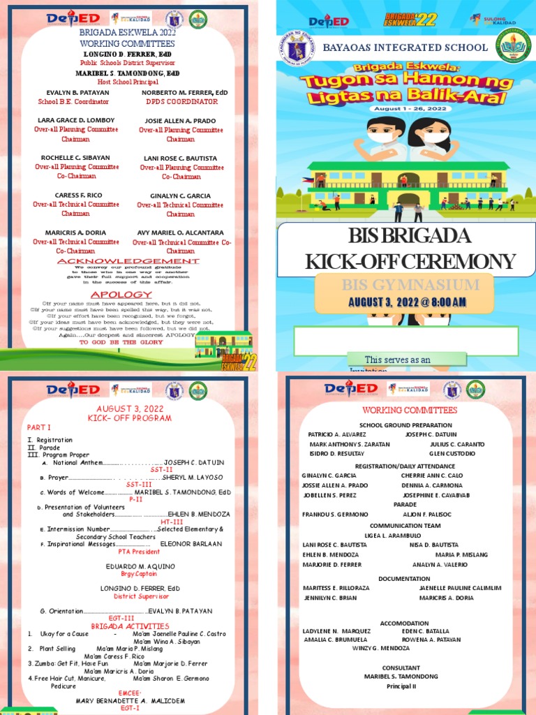 Brigada Program 2022 2023 | PDF