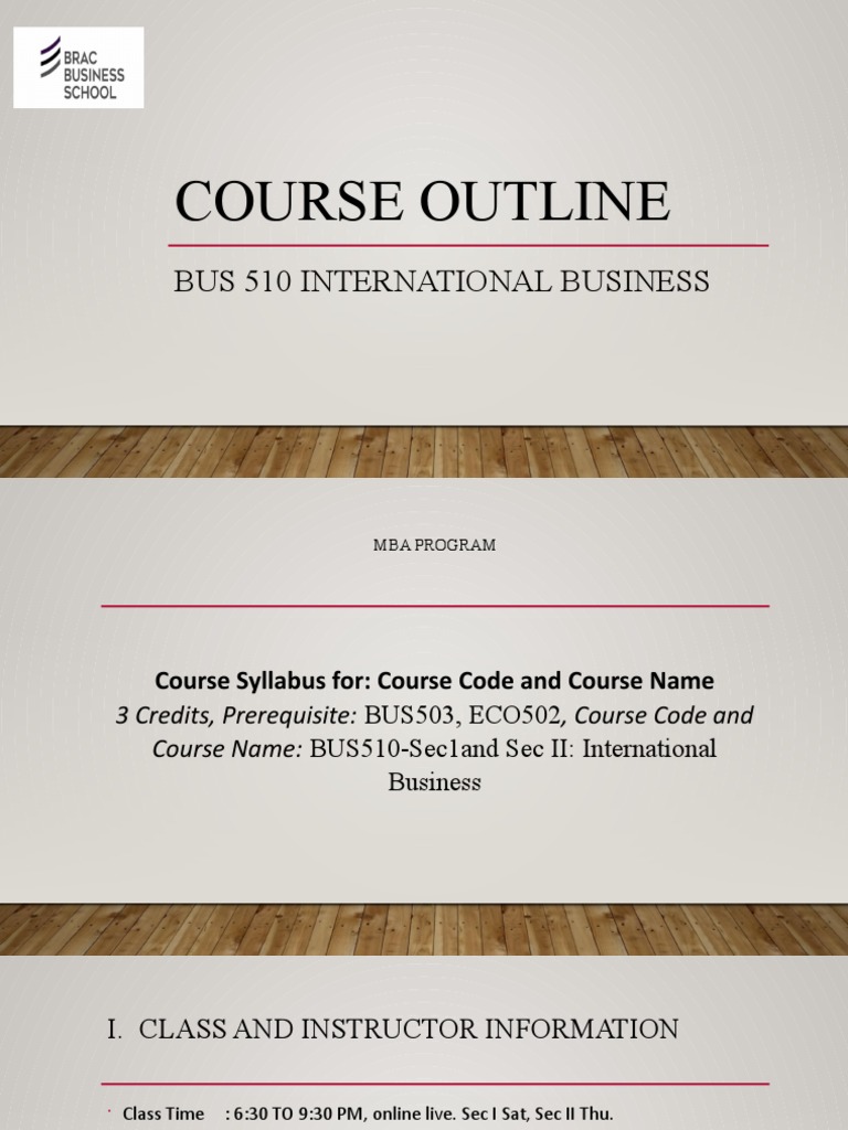 BRACU IB Course Outline | PDF | Academic Dishonesty | Economies