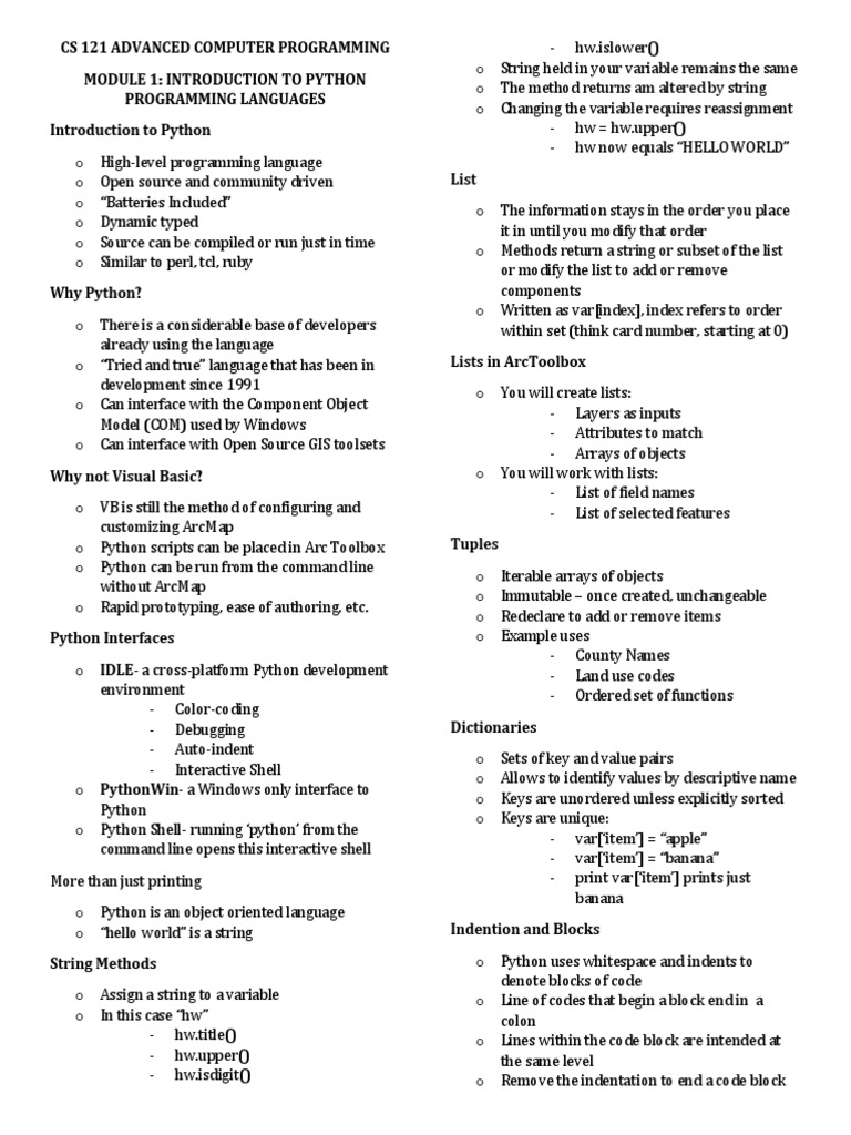 CS121 | PDF | Programming | Computer Program