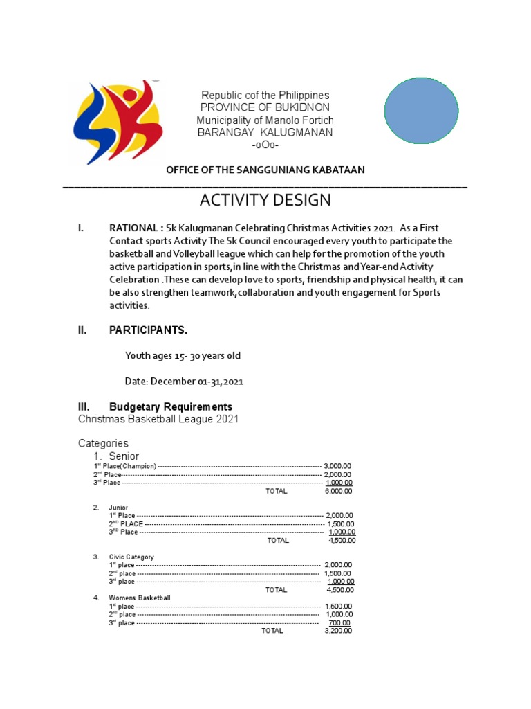 Christmas Sports Activity Design 2021 | PDF | Sports