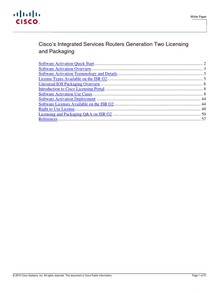 White Paper c11 556985 | PDF | Ios | Cisco Systems