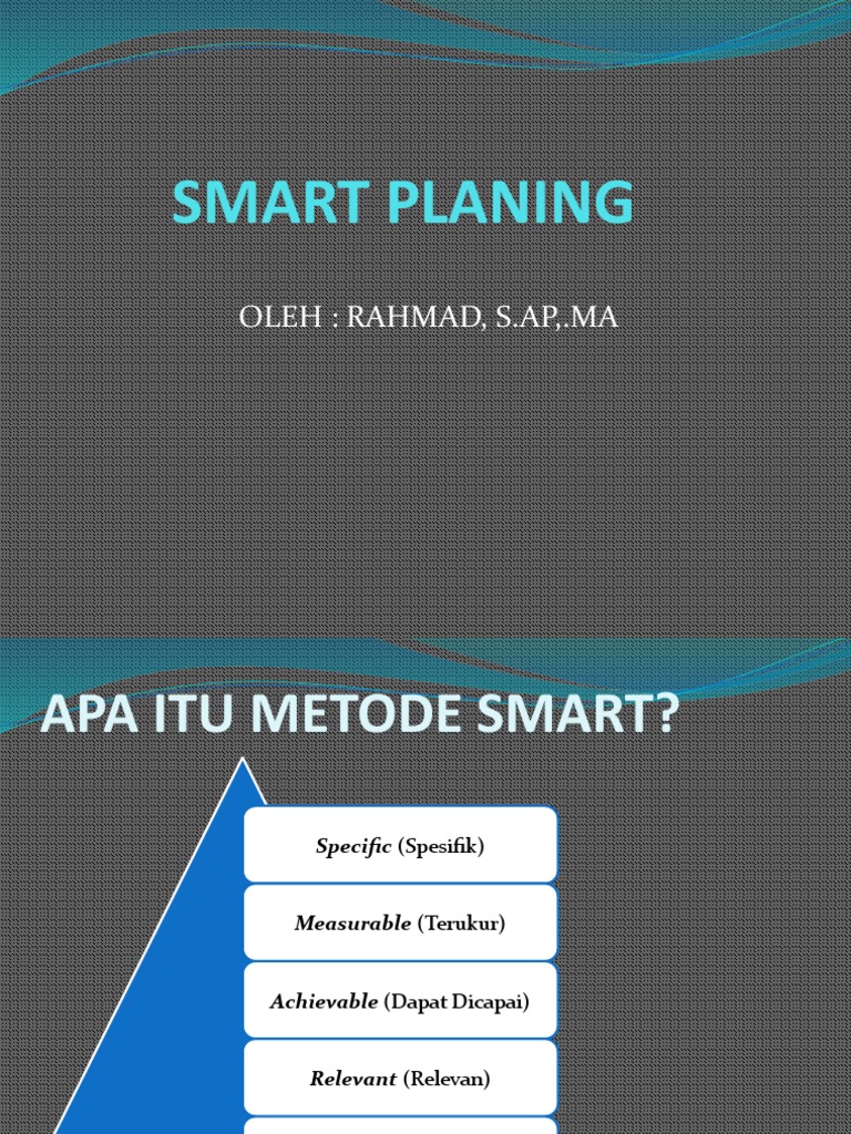 Metode SMART dalam Perencanaan Efektif | PDF | Karier & Perkembangan ...