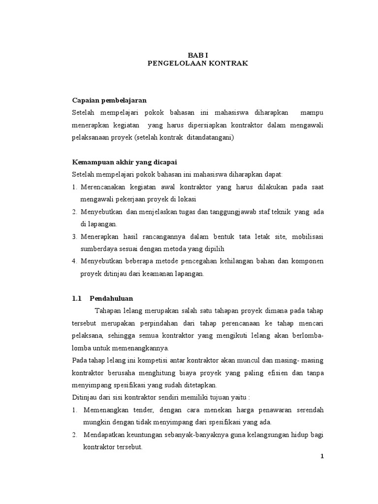 Administrasi Proyek | PDF