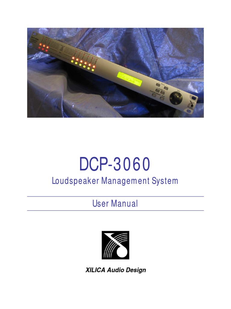 DCP 3060 User Manual | PDF | Equalization (Audio) | Menu (Computing)