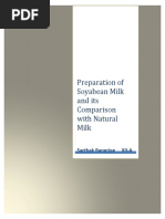 Preparation of Soyabean Milk | PDF | Soy Milk | Milk