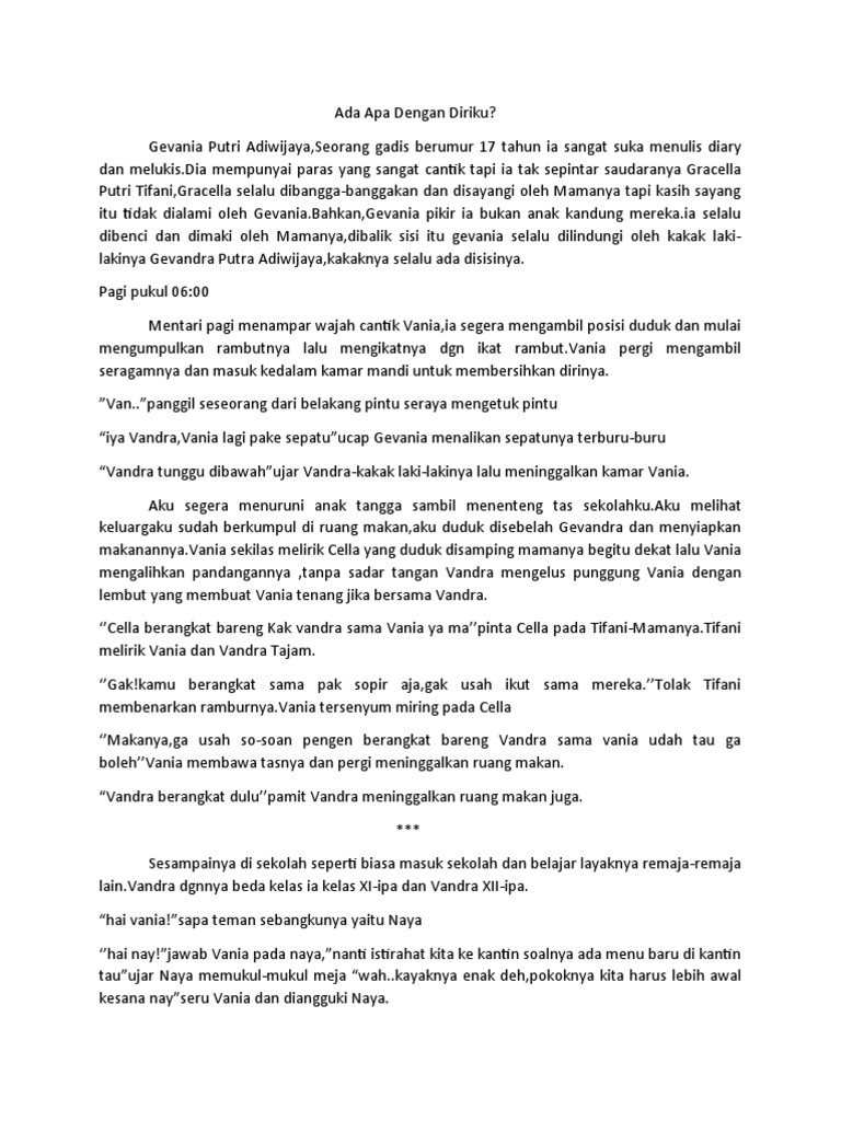 Ada Apa Dengan Diriku (Nizma A) | PDF