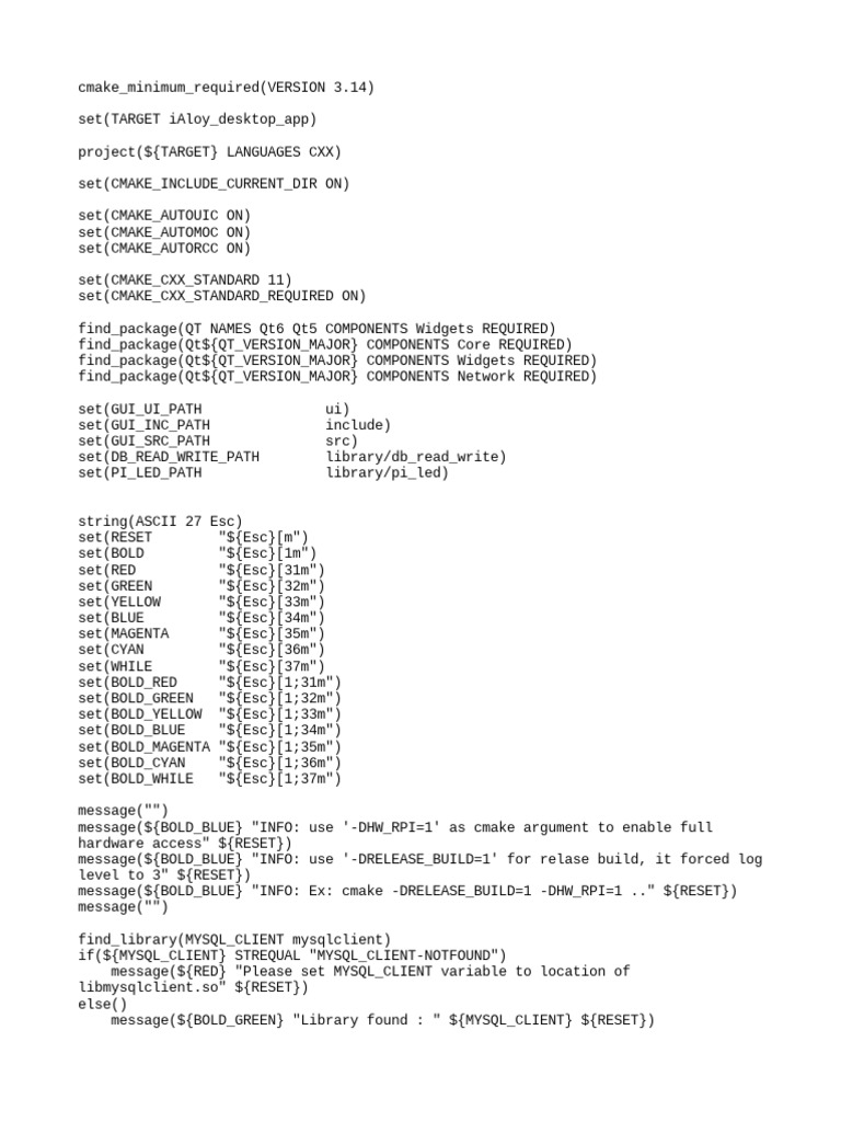 CMake Lists | Download Free PDF | Computer Architecture | Systems Engineering