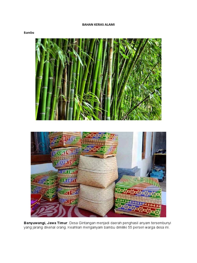 Bahan Keras Alami | PDF