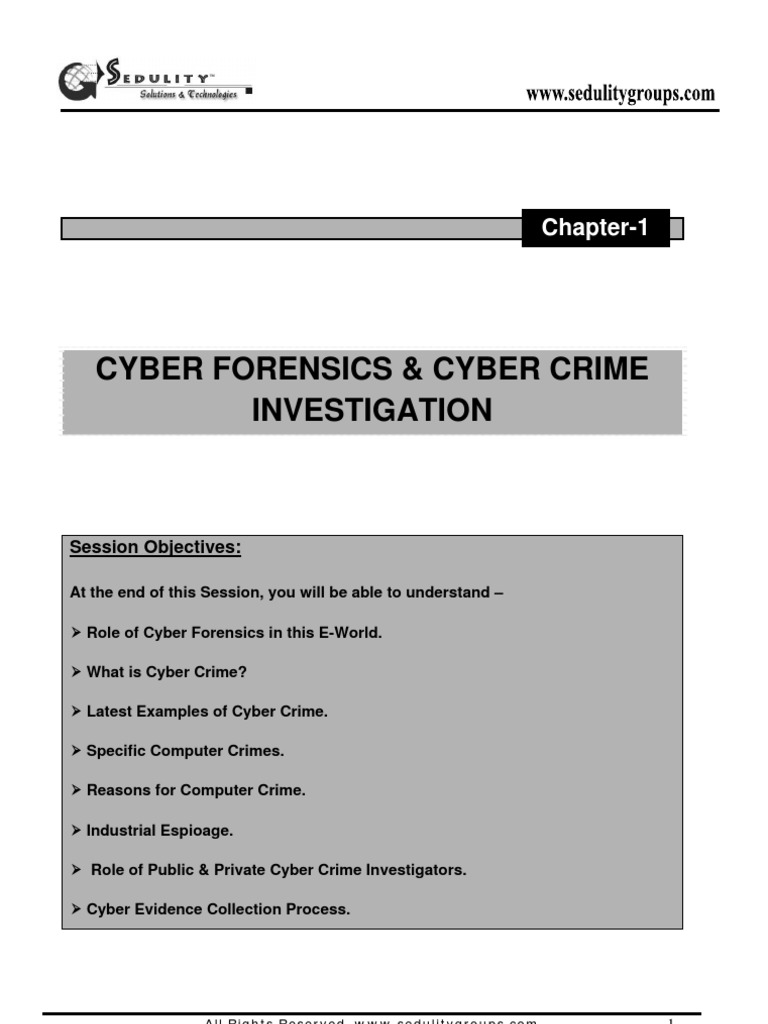 Ch1 - Cyber Forensics & Cyber Crime Investigation | PDF | Malware ...