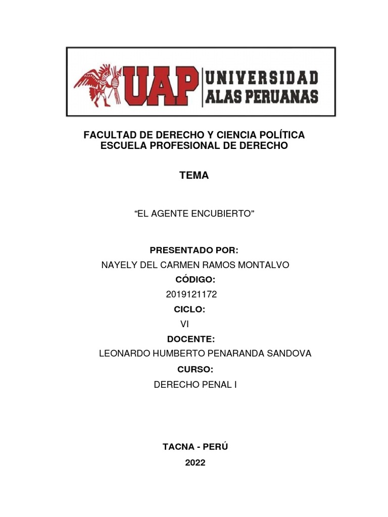 Agente Encubierto | PDF | Policía | Democracia