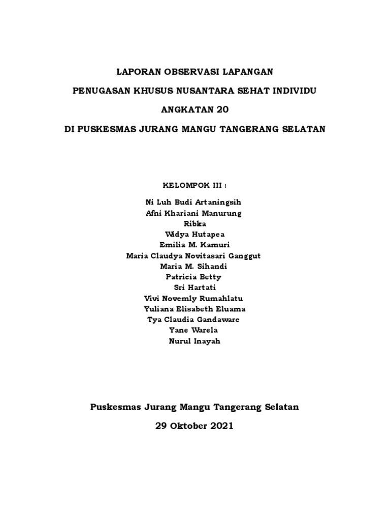 XX 21 Maria Modesta Sihandi Obse | PDF | Pengembangan Diri | Sains ...