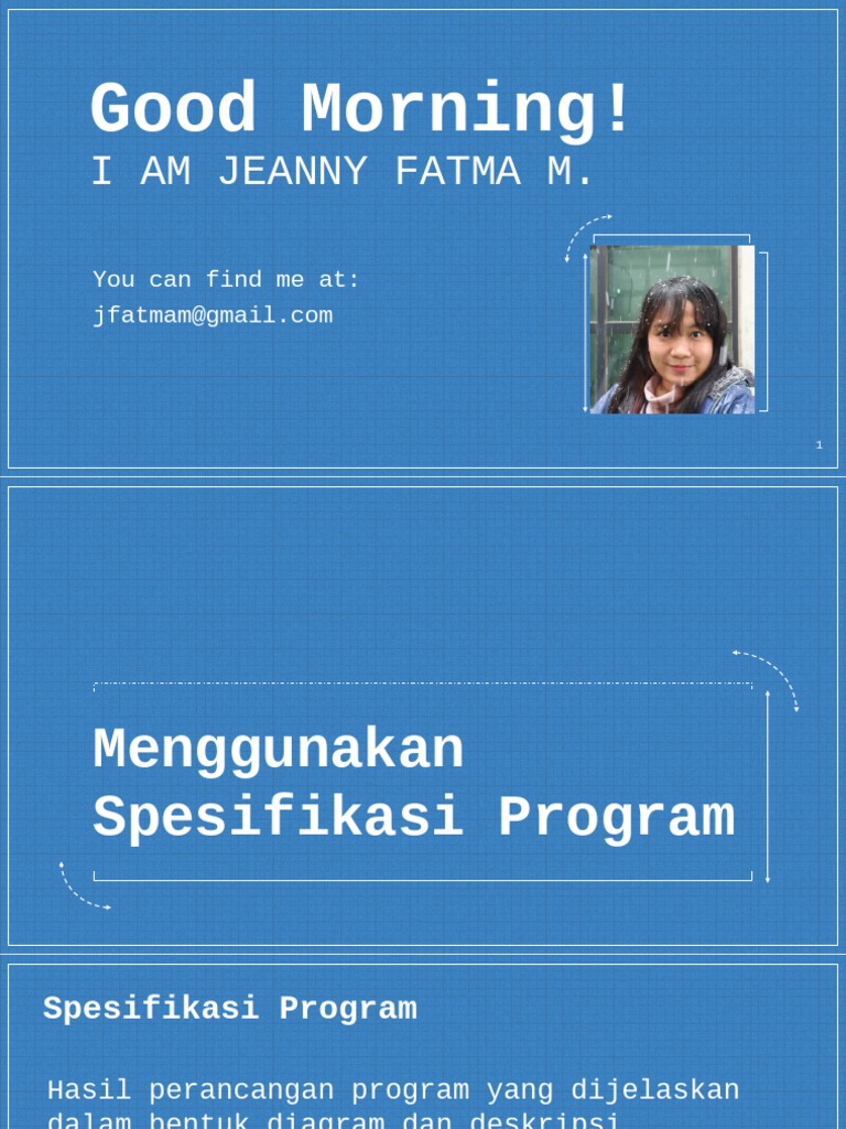 JFM - Menggunakan Spesifikasi Program - 1 | PDF