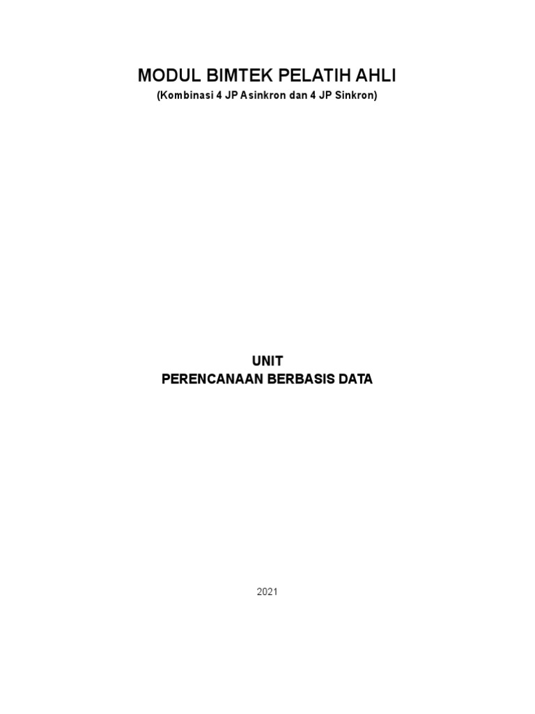 7.modul Perencanaan Berbasis Data | PDF