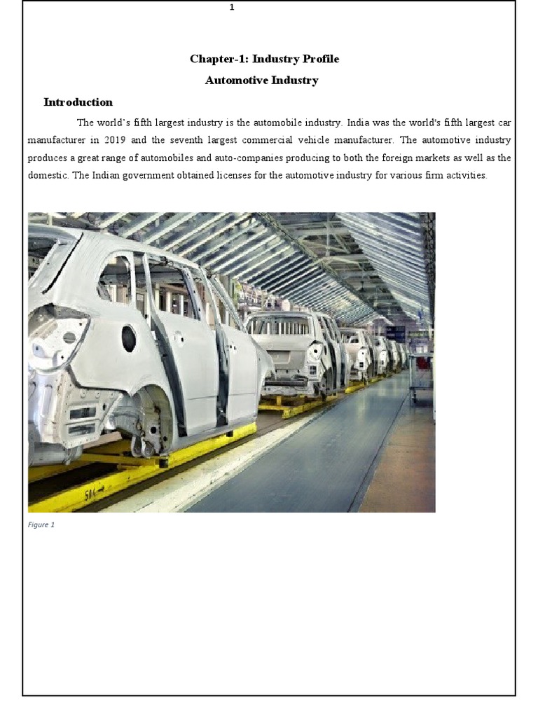 Chapter-1: Industry Profile Automotive Industry | PDF | Volkswagen | Car