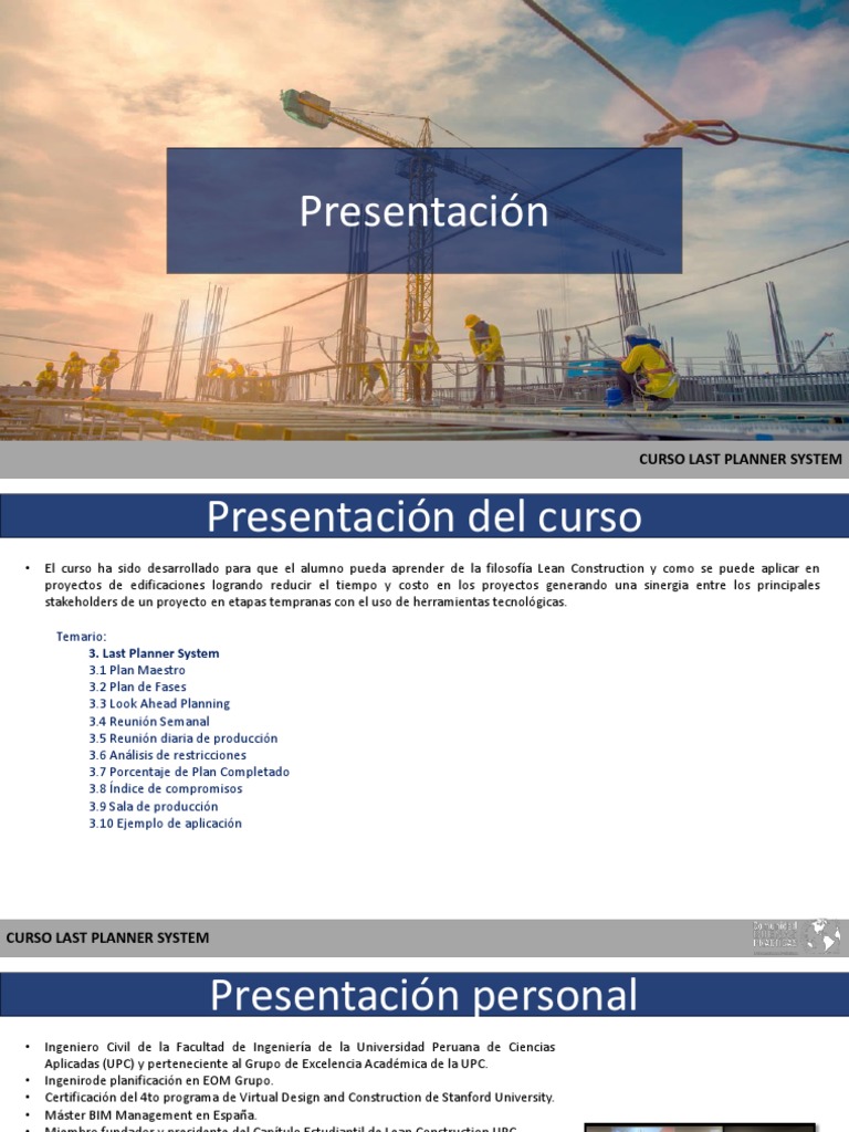 Curso Last Planner System | PDF | Gestión de proyectos | Business
