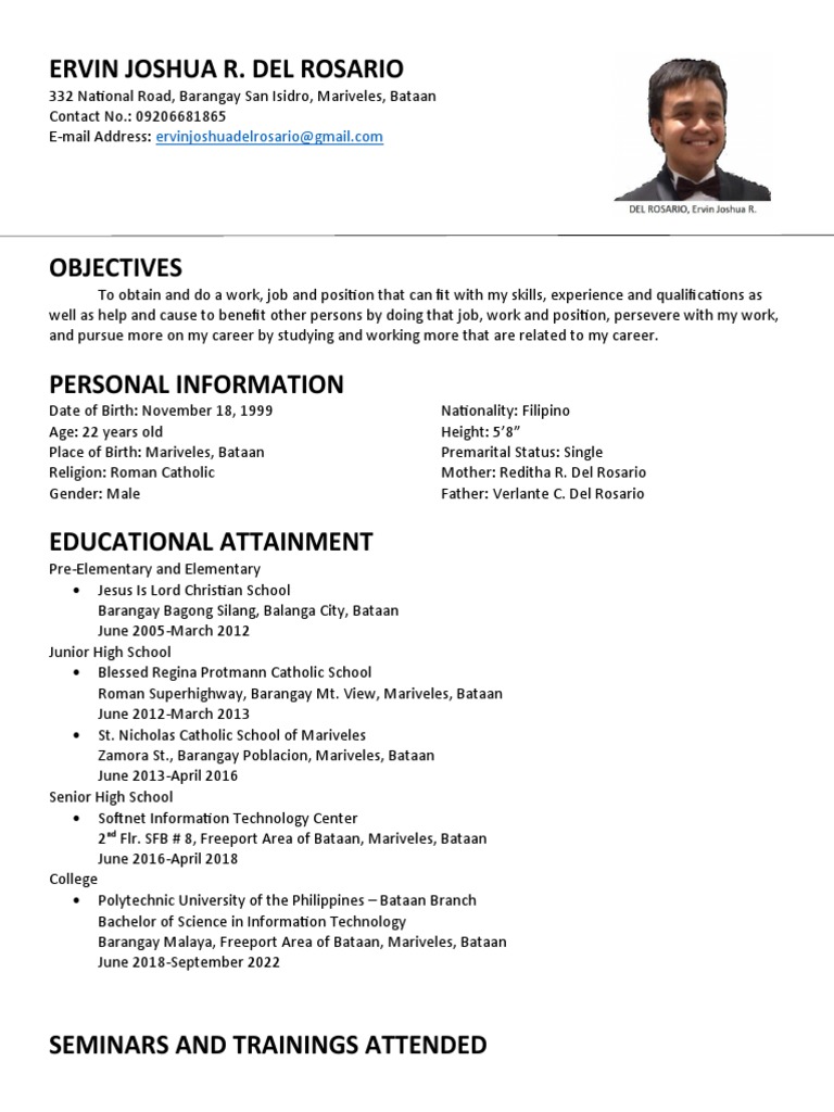 Ervin Joshua R. Del Rosario | PDF | Computing